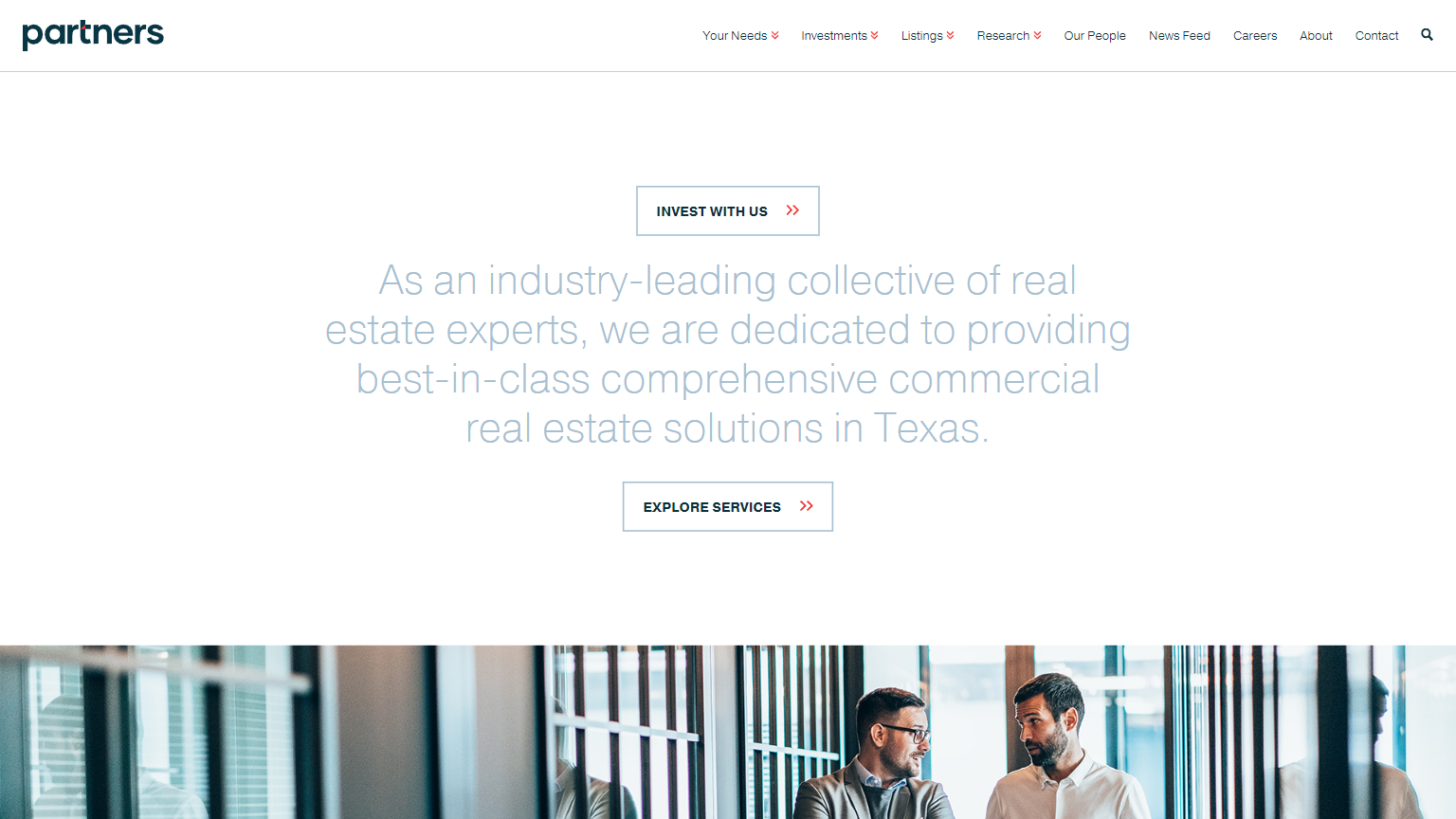 Partners Real Estate | Corporate Website Development, Real Estate ...